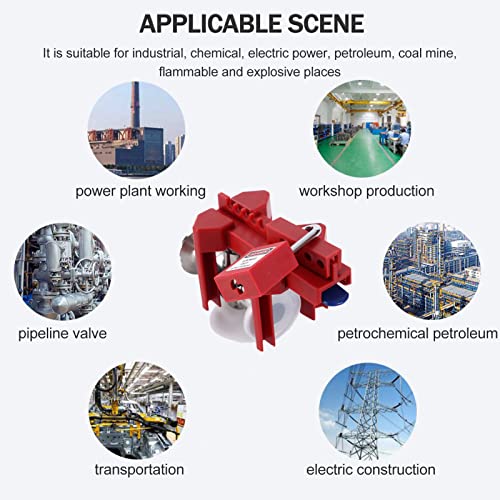 ASBV-01 Industrial Adjustable Ball Valve Lockout Device, Safety Lock ...