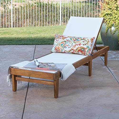 Christopher Knight Home Summerland Outdoor Mesh Chaise Lounge with ...