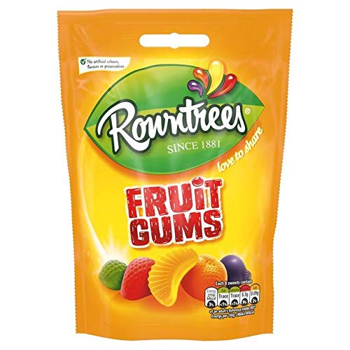 Amazon.com : Rowntree's Fruit Gums Sharing Bag 150g : Grocery & Gourmet ...