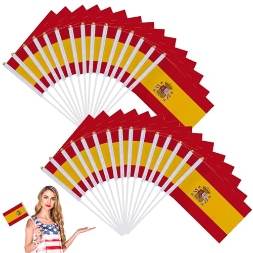 Spain Flag, Spanish Mini Flag, Small Hand Waving Flags, Spanish ...