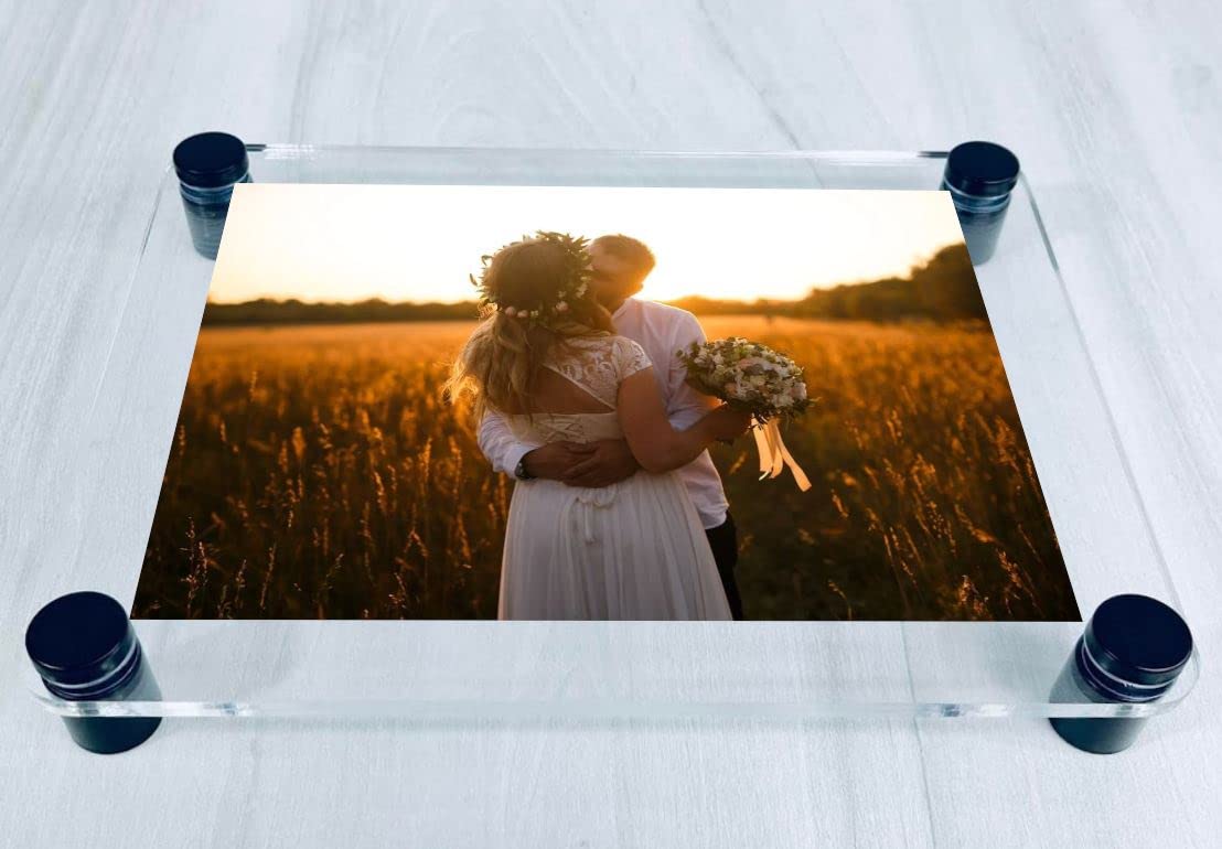 Amazon.com - (8" x 10") Clear Acrylic Wall Mount Floating Picture Frame ...
