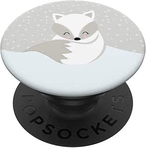 Amazon.com: Cute Kawaii Arctic Fox PopSockets Grip and Stand for Phones ...