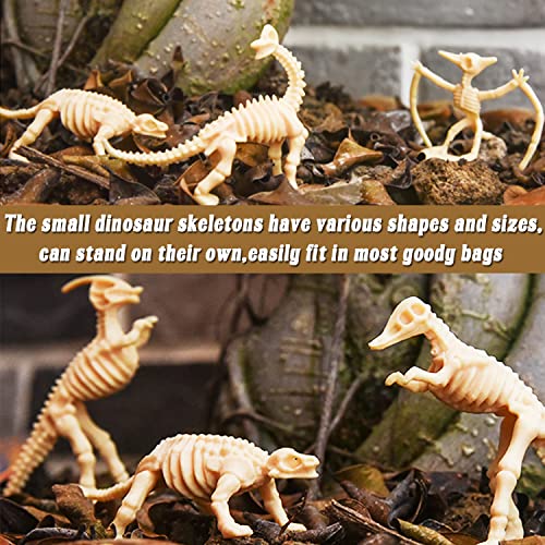Snapklik.com : 60 Pack Dinosaur Fossil Skeletons,Plastic Figures Dino ...