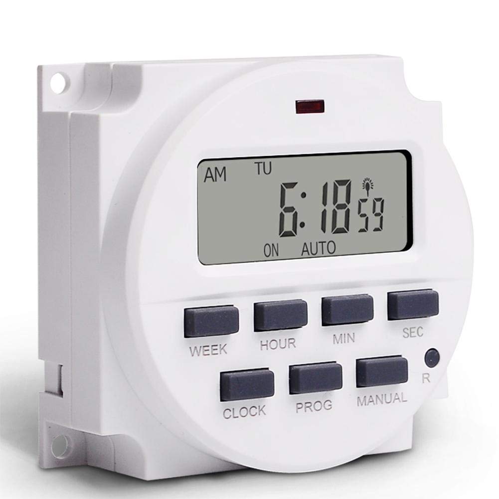 Buy Best Quality 110v 16a 7 Days Programmable Weekly Cycle Timer Switch, Digital Timer ...
