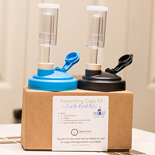 Buy Fermenting Caps Kit with Fermentation Airlocks, Stoppers & Wide ...