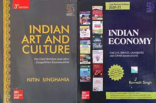 Buy Indian Economy + Indian Art and Culture - McGraw Hill - Combo Set ...