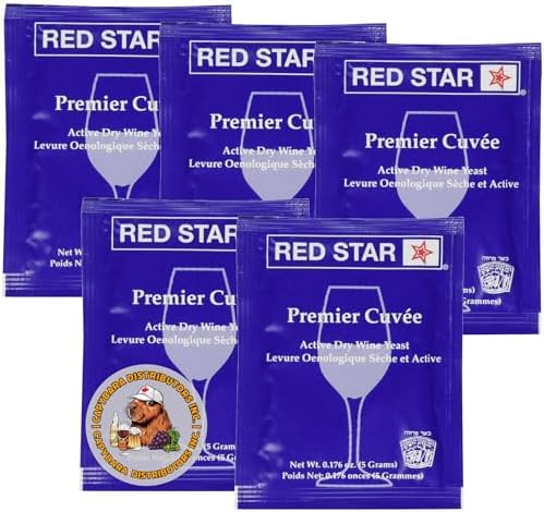 Amazon.com: Red Star Premier Cuvee Wine Yeast (3 Pack) - Great for ...