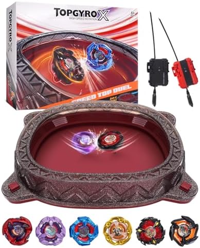 Amazon.com: BGOVTAPO X Stadium Starter Kit - with 6 X Tops, 2 Launchers ...