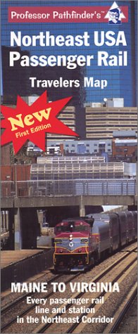 Northeast USA Passenger Rail Reference Map - Folded Laminate Edition ...