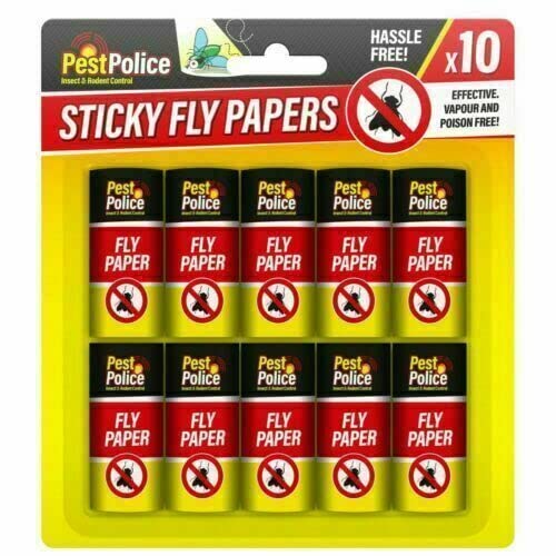 Buystarget 10 Fly Insect Catcher Paper Sticky Glue Bug Trap Killer ...