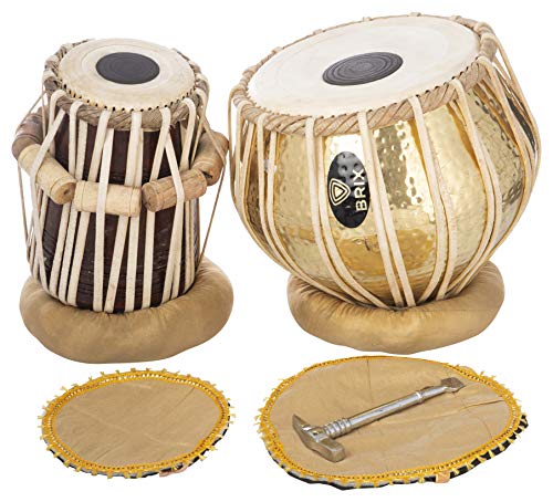 Dholak Drums Indian Professional Golden Tabla Set - Indian Hand Drums ...