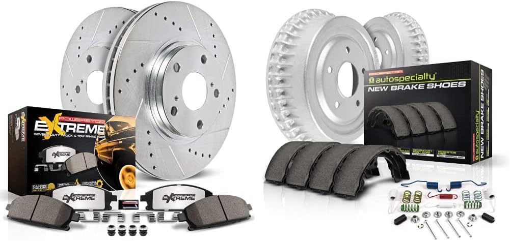 Amazon.com: Power Stop Front and Rear Brake Kit Bundle | Carbon Fiber ...