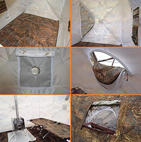 Russian-Bear Hot Tent with Stove Pipe Vent. Hunting Fishing Outfitter ...