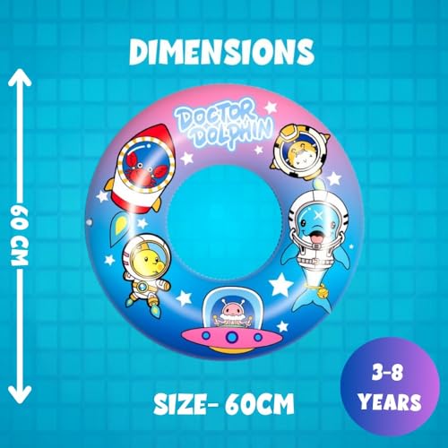 ToyMagic Space Theme Inflatable Floating Swimming Tube|60cm Swim Float ...