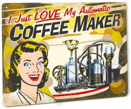 Amazon.com: New Retro Signworks Quirky Coffee Shop Decor Sign ...
