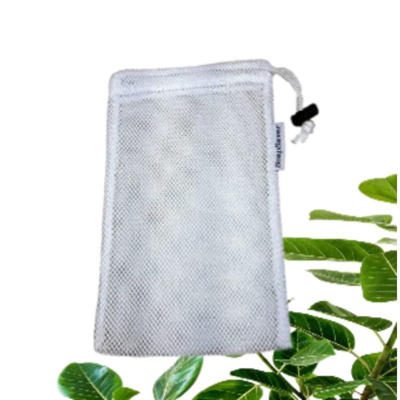 Amazon.com : 2 - White Soap Saver Pouches w/String Locks. The New "Soap ...