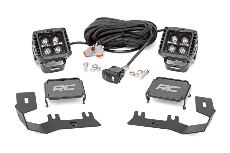 Amazon.com: Rough Country 2" DRL LED Ditch Light Kit for 2014-2018 ...