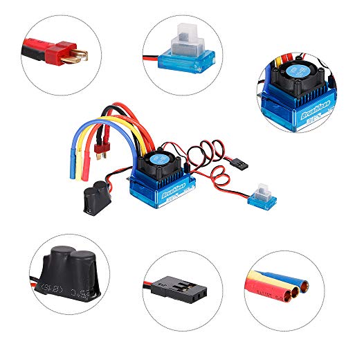 GoolRC 3650 4370KV Brushless Motor & 45A ESC for 1/10 RC Off-Road Car