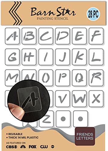 Amazon.com: Friends Letter Stencil Kit - Reusable Stencils - Full ...