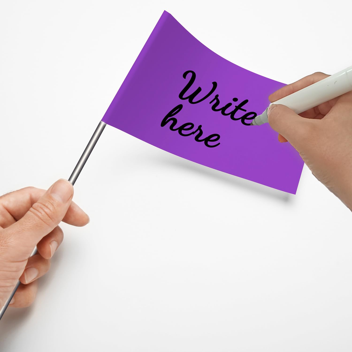 Snapklik.com : Zozen 100Pack Purple Marking Flags, Writable 15x4x5 Inch ...