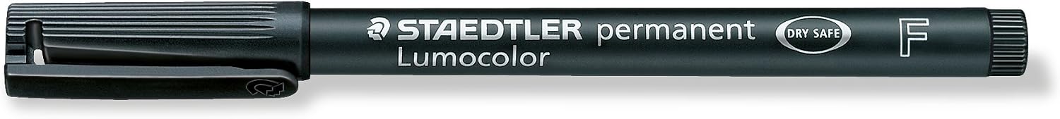 Amazon.com: STAEDTLER Lumocolor Black Fine Permanent Marker Pens Pack ...