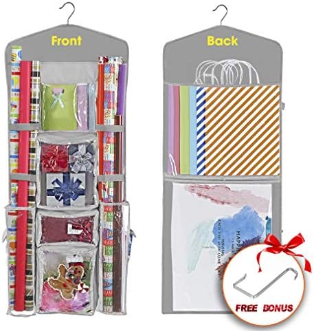 Amazon.com: 2 Pack 16x40 Inch Double Sided Hanging Present Wrap ...