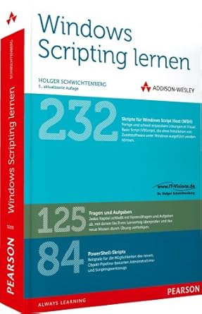 Windows Scripting lernen: Windows Script Host, Visual Basic Script, Windows PowerShell : Amazon ...