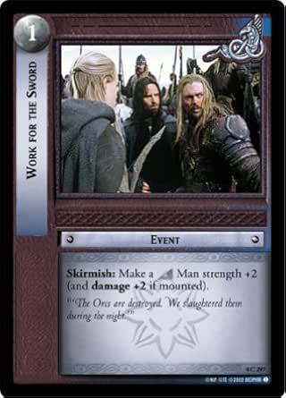 LOTR TCG TTT TWO TOWERS FOIL WORK FOR THE SWORD 4C297 at Amazon's ...