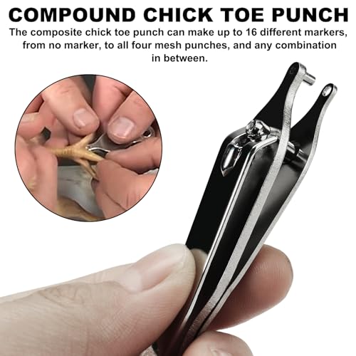 Snapklik.com : Compound Lever Chick Toe Punch For Chickens Ducks & Day ...