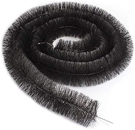6 x Hedgehog Gutter Brush Guard 100mm Black 4m Clean Leaf & Debris Free ...