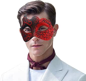 Amazon.com: JONSTAR Masquerade Mask for Men Venetian Carnival Halloween ...