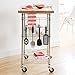 Amazon.com - TRINITY EcoStorage Bamboo Kitchen Cart, Chrome - Storage ...