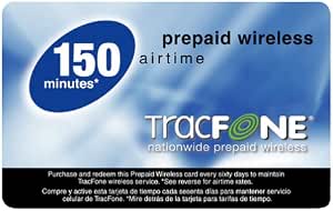 Amazon.com: TracFone Prepaid Airtime Card, 150 Minutes for Tracfone ...