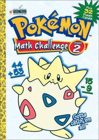 Pokemon Math Challenge Grade 2 Plus 32 Flash Cards: Golden Books ...