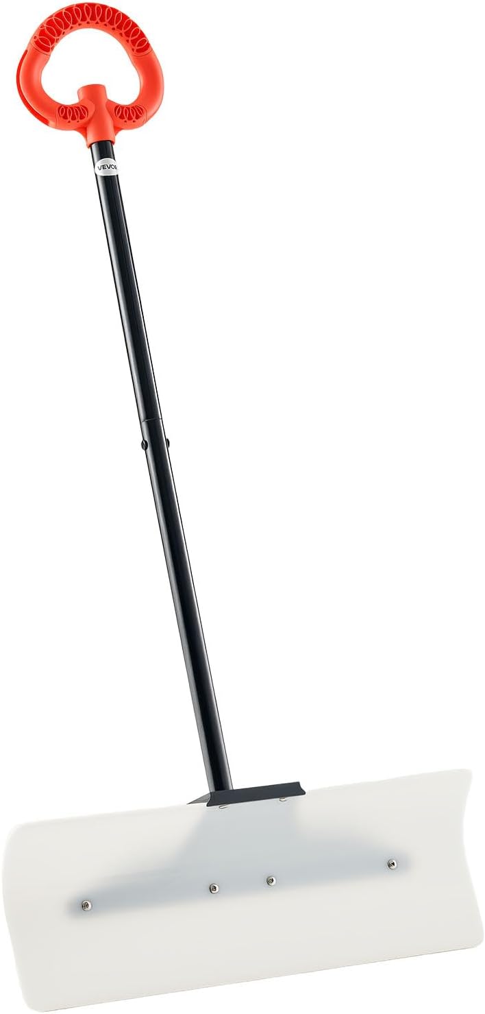 VEVOR Snow Pusher Shovel, Durable Plastic Winter Shovels, Portable Snow ...