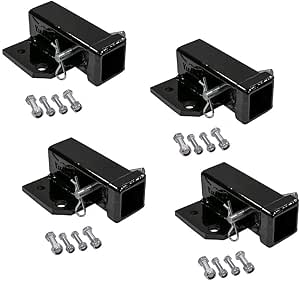 Amazon.com: Mytee Products 4 Pack Bolt-On Receiver Hitch for 2 ...