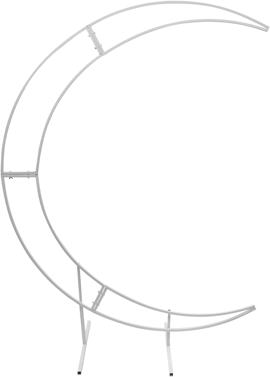 Amazon.com : Metal Crescent Moon Wedding Arch Stand, Curved Flower ...