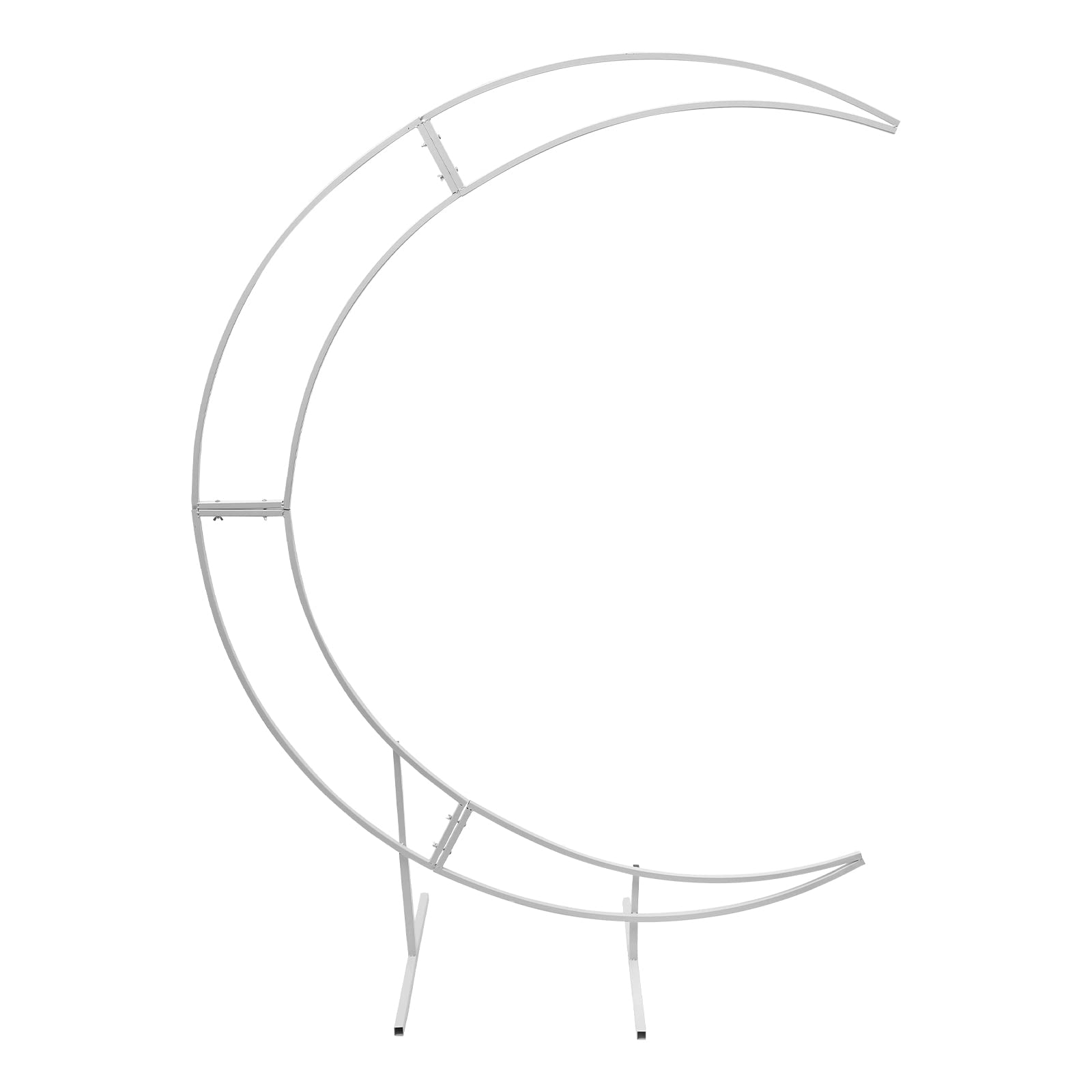 Amazon.com : Metal Crescent Moon Wedding Arch Stand, Curved Flower ...