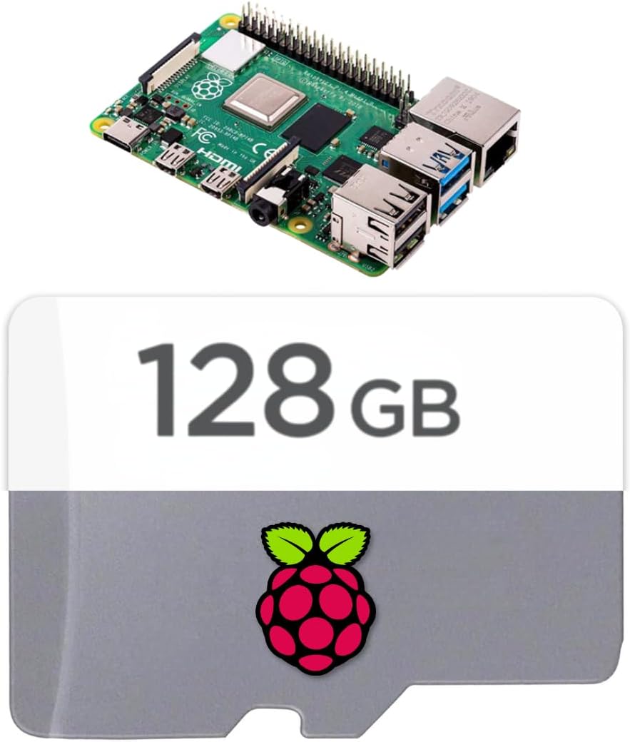 Amazon.com: GeeekPi Preloaded (RPI OS) Card for Raspberry Pi,Class 10 Memory Card with Card ...