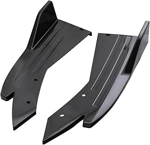 Amazon.co.jp: Side Spoiler 2PCS Universal Rear Bumper Lip Splitter Car ...