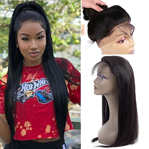 Amazon.com : 360 Lace Frontal Closure Straight 10A Brazilian Hair 360 ...