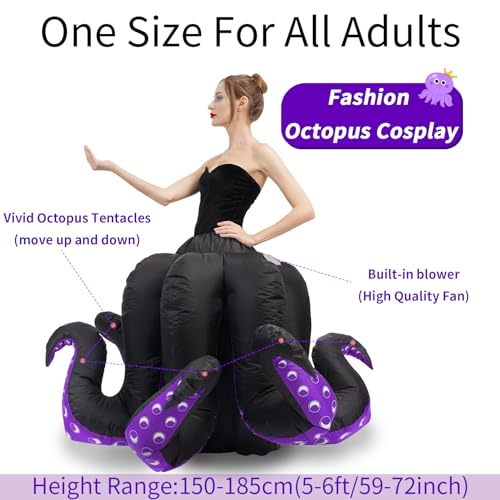 Anroong Inflatable Costume Adult Octopus Costume Women Octopus ...