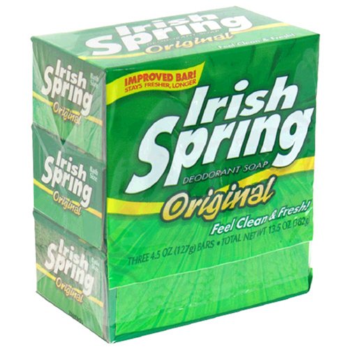 Amazon.com : Irish Spring Deodorant Bath Bar, Original, 4.5 oz - 3 ea ...
