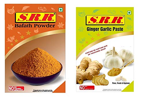 SRR Chicken Bafat Masala 500 Grams with 20 Grams Ginger Garlic Paste ...