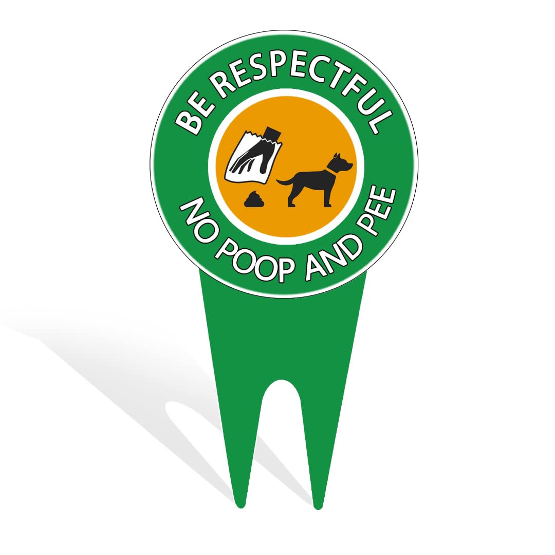 Snapklik.com : Be Respectful Sign - Double Sided Aluminum Metal Dog ...