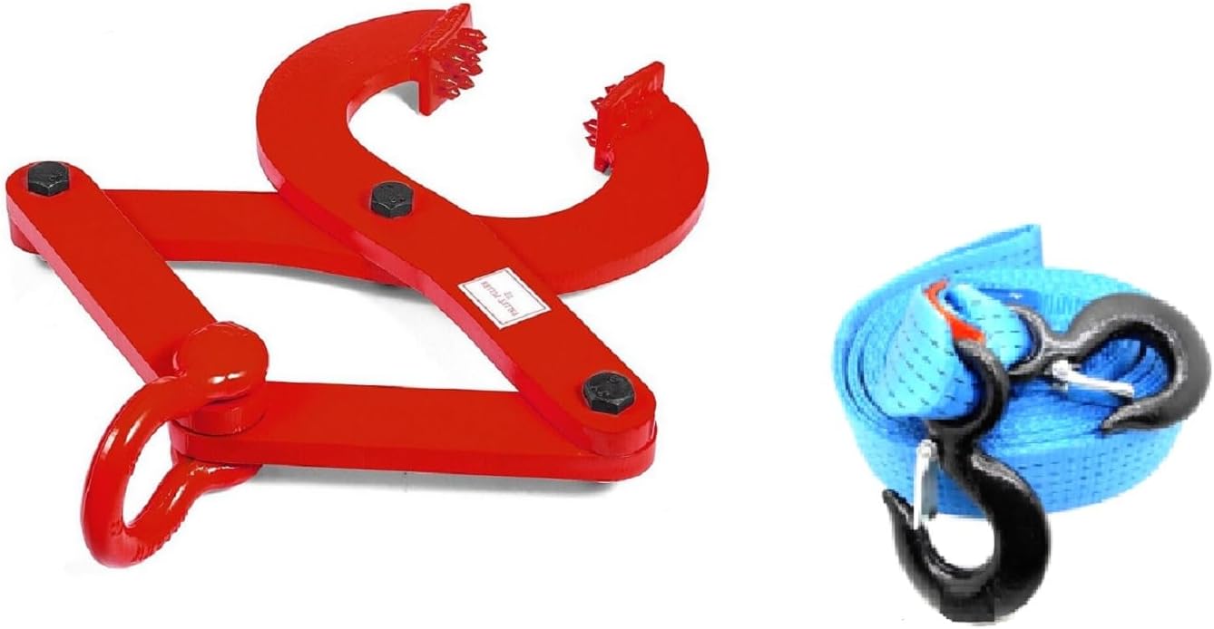 2000 lbs Pallet Puller Clamp Pallet Grabber Material Handling & 20 FT ...