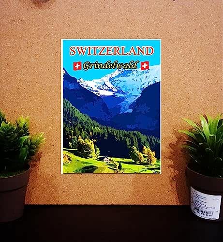 Amazon.com: Switzerland Fridge Magnet Zurich Bern Geneva SET 1 Art ...