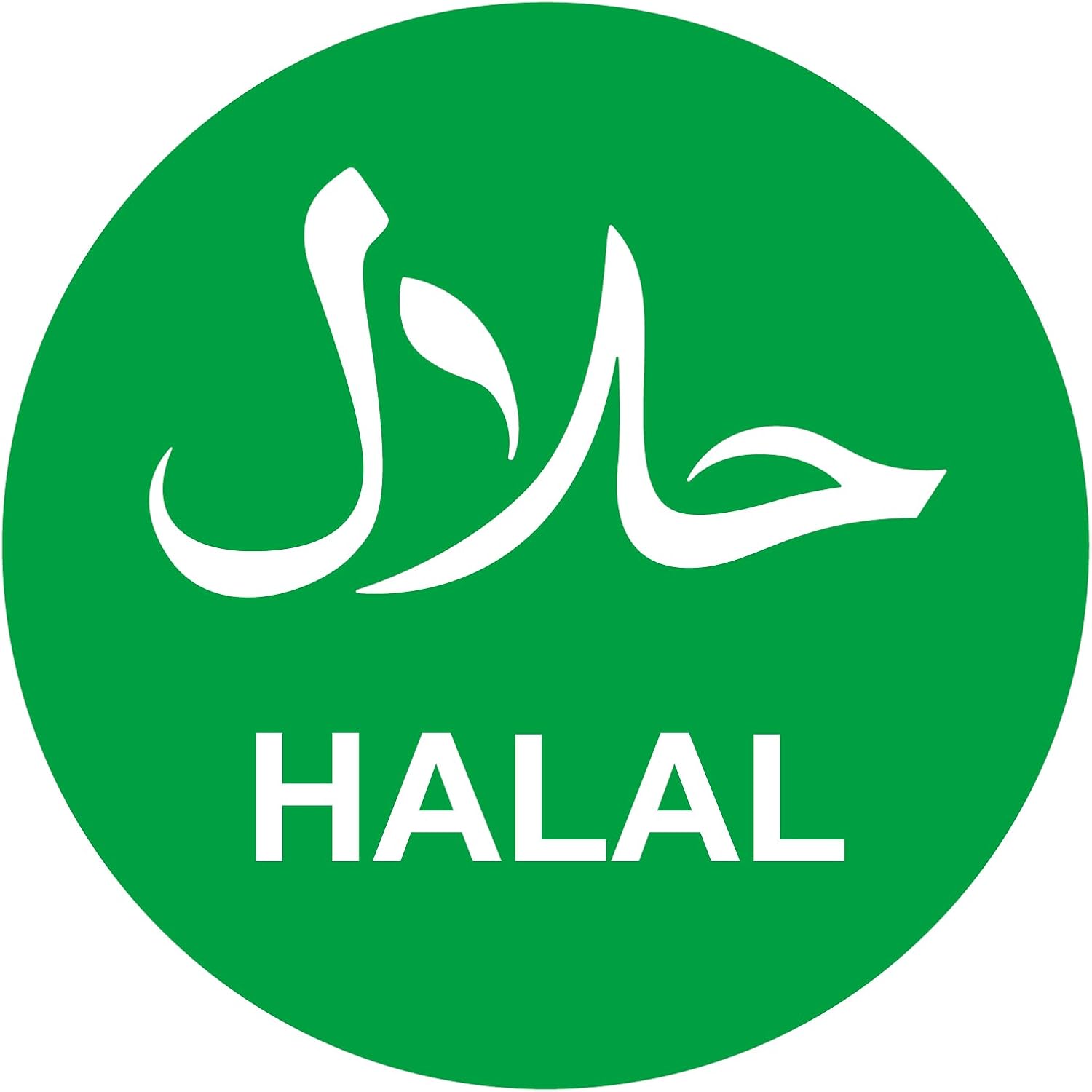 Amazon.com : Halal Food Sticker,1inch 500pcs Green Small Halal Food ...