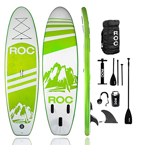 Roc Inflatable Stand Up Paddle Boards W Free Premium SUP Accessories ...
