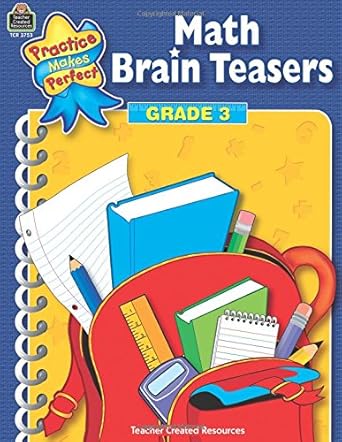Math Brain Teasers: Grade 3: Rosenberg, Mary: 9780743937535: Books ...